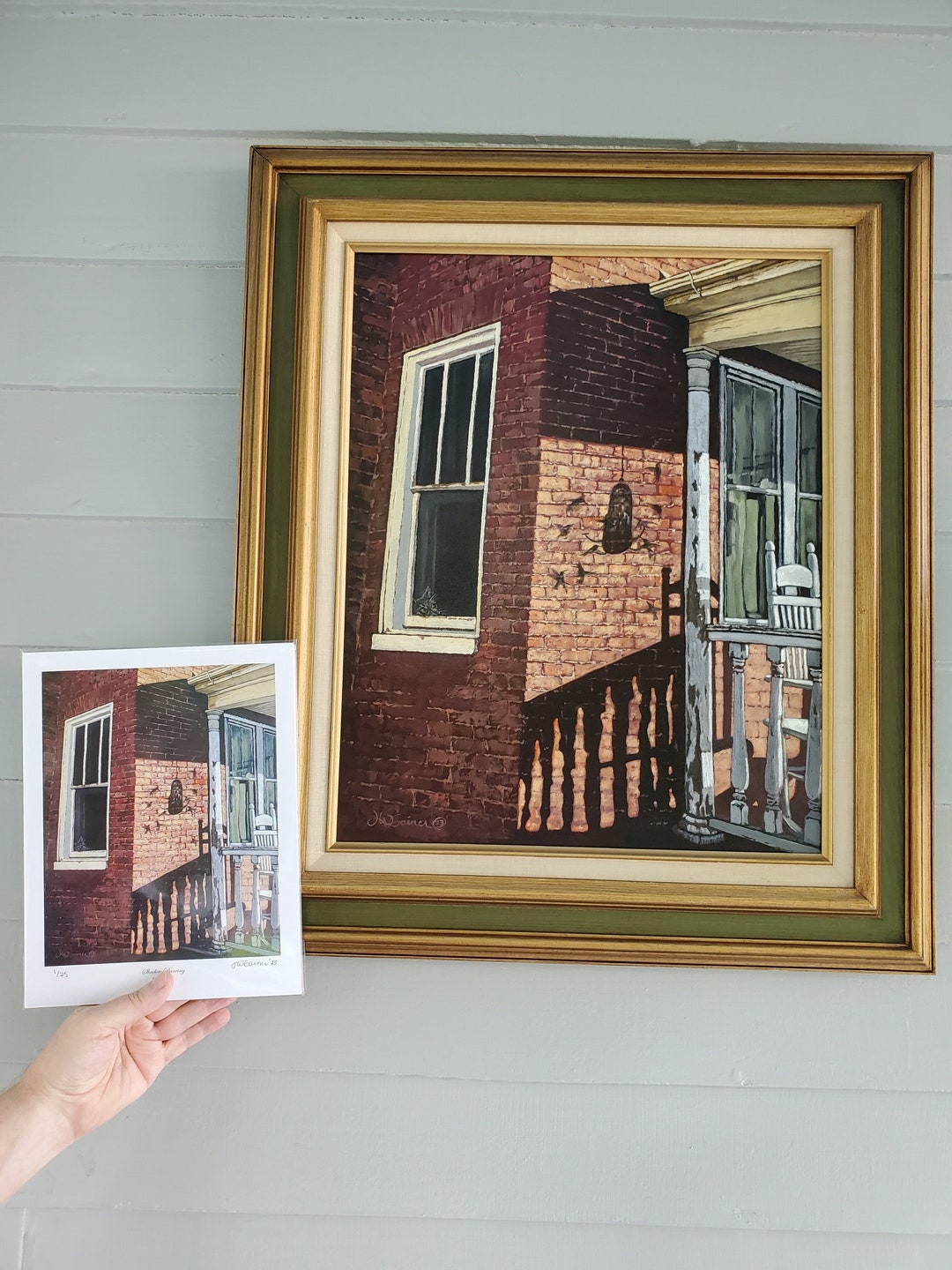 J W Gainer- Art Prints -main Street Series #4 Shadow Dancing - Etsy