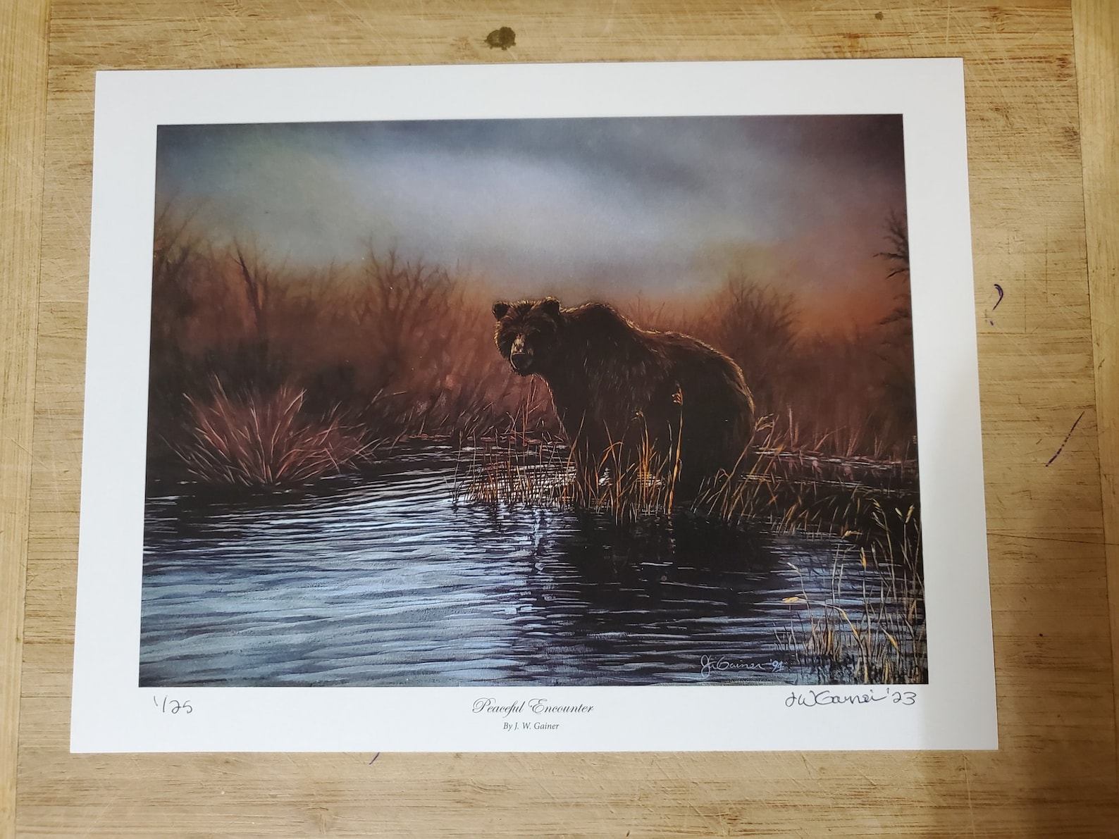 J W Gainer-art Prints - Peaceful Encounter - From 1994 - Etsy