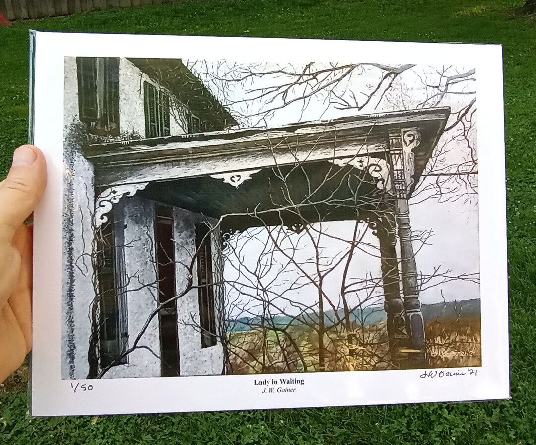 J W Gainer - Art Prints - Abandoned House Series Painting #4 - Etsy