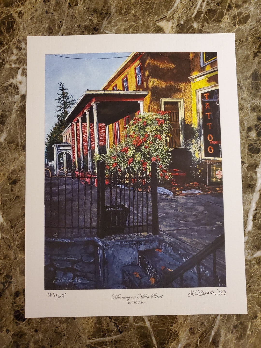J W Gainer Art Prints Main Street Series 2 Morning on Main Street - Etsy