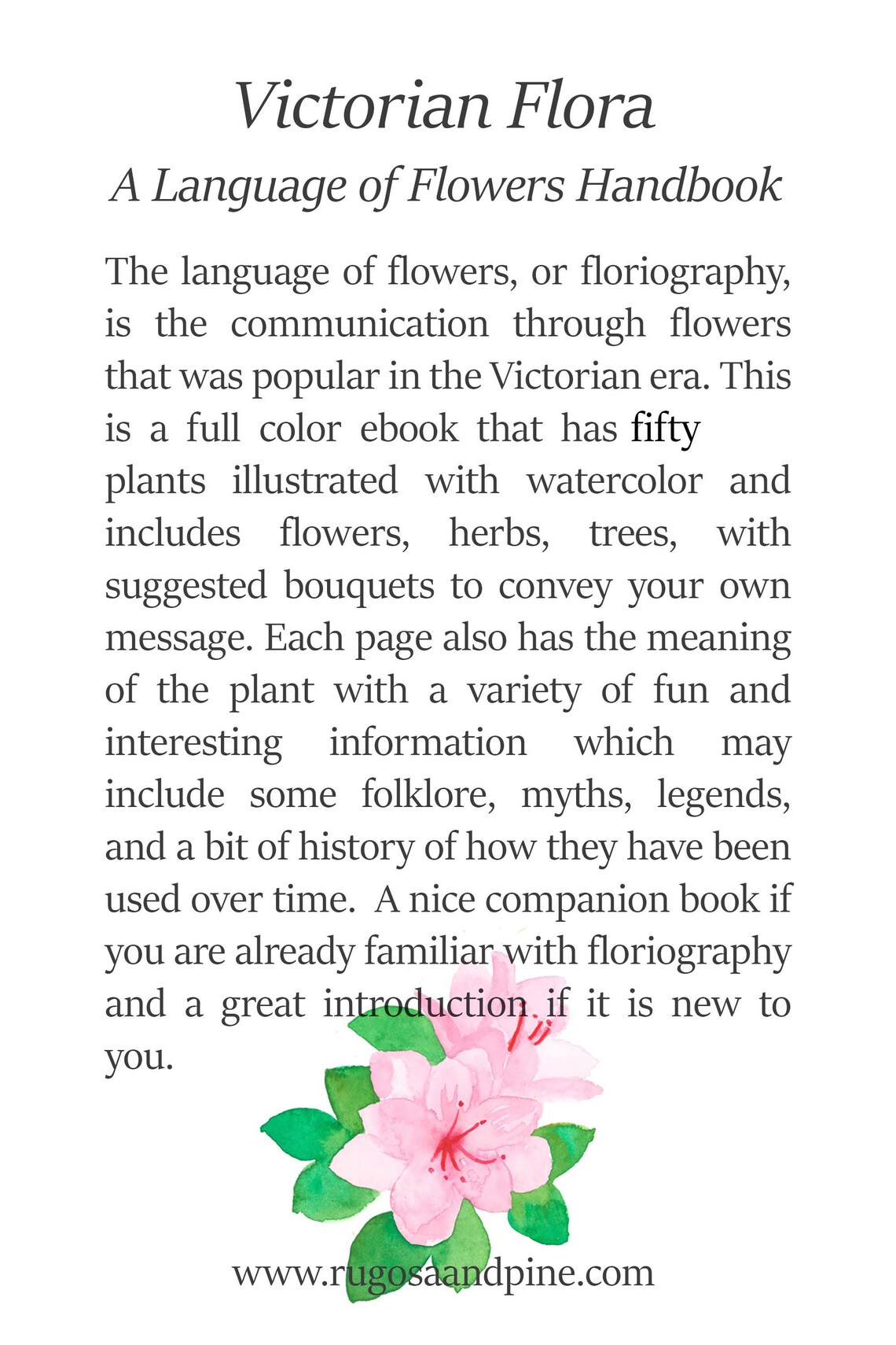 The Language of Flowers Victorian Floriography Symbols Handbook ...