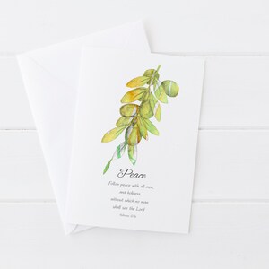 Olive Branch Peace Galatians Fruit of the Spirit Hebrews Scripture - Etsy