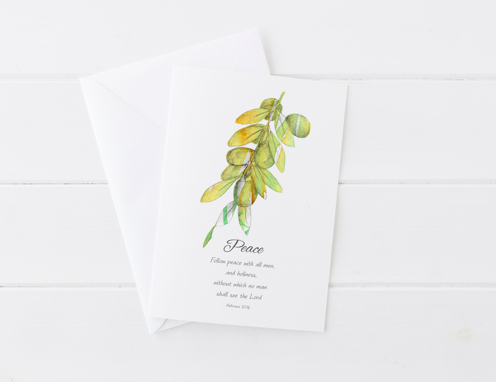 Olive Branch Peace Galatians Fruit of the Spirit Hebrews Scripture - Etsy