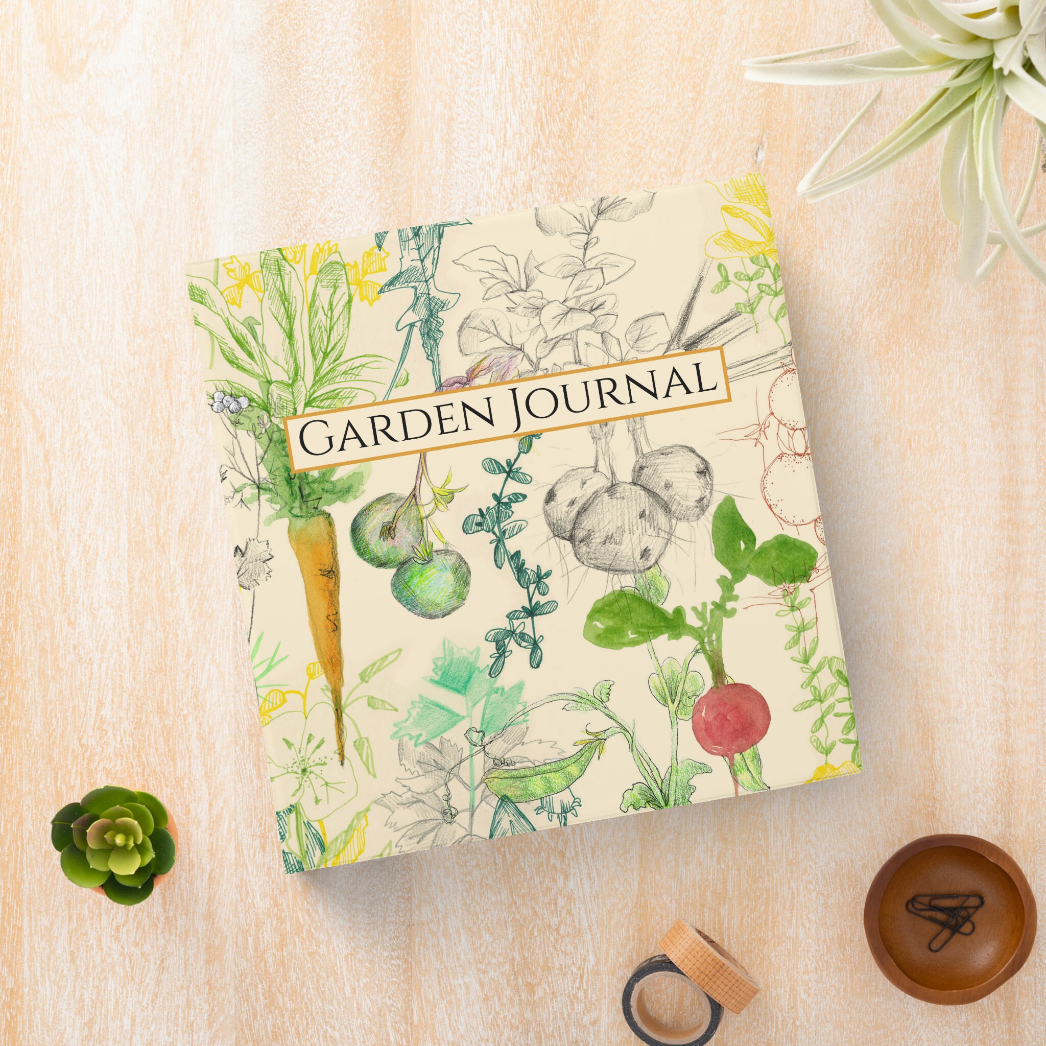 Garden Journal Pages Printable PDF Seed Packet Envelopes Record Book ...
