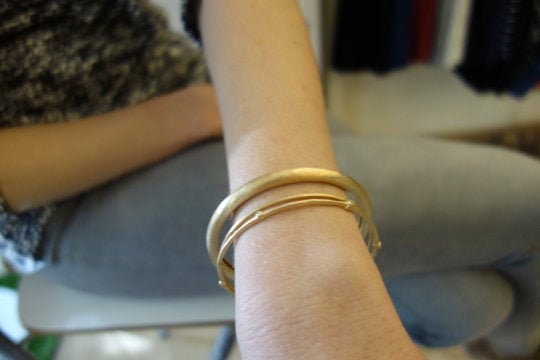 Gold Bangle Stacking Gold Bangles Fine Jewelry Bridal - Etsy