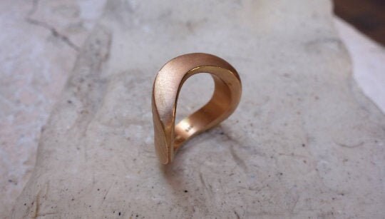 Unique wedding ring gold unique wedding band silver silver | Etsy