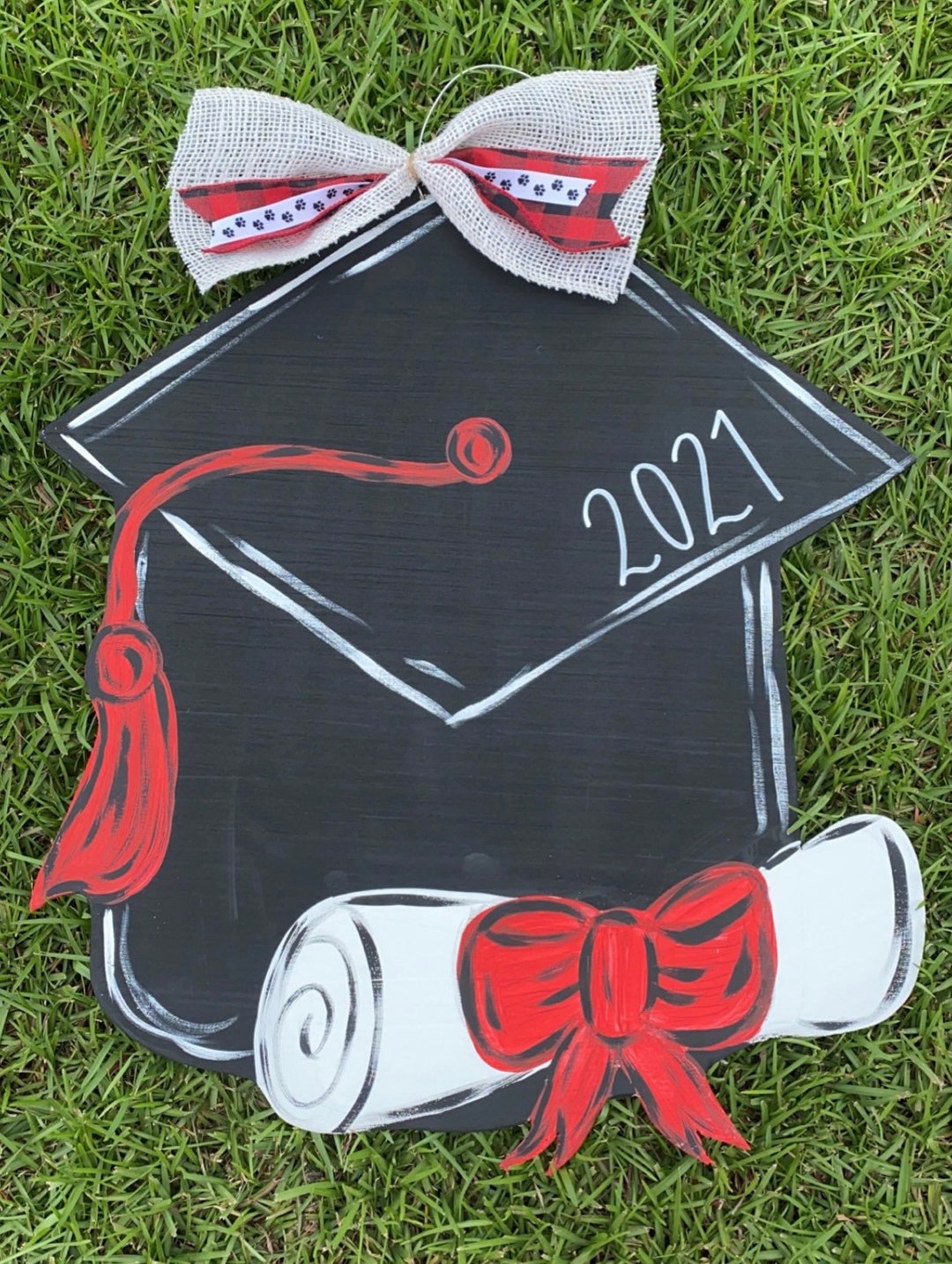 Graduation Door Hanger Graduation Cap Door Hanger Grad Door Hanger ...