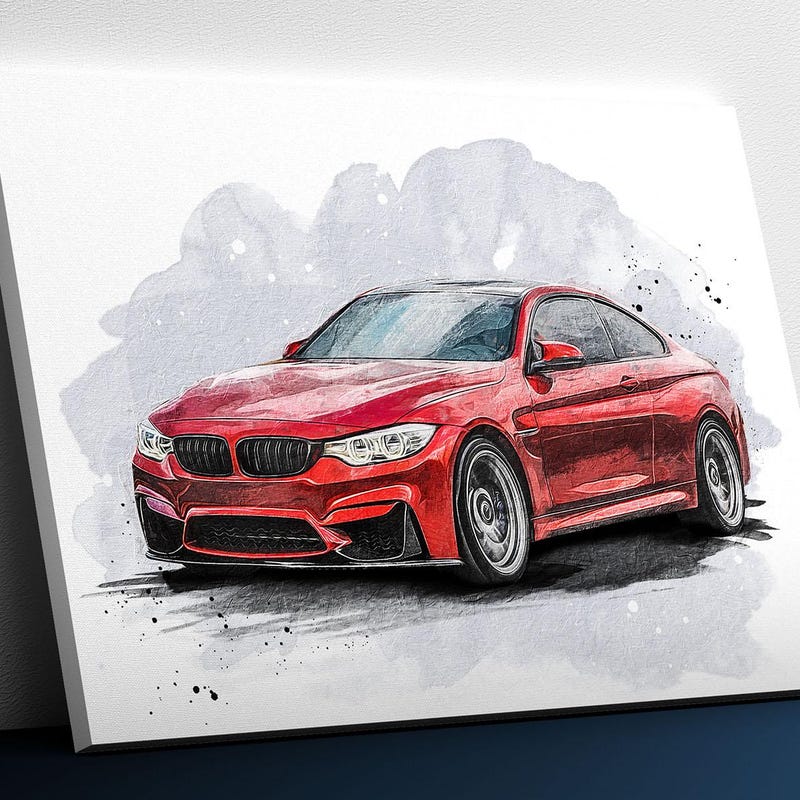 Custom Classic Car Portrait - Etsy