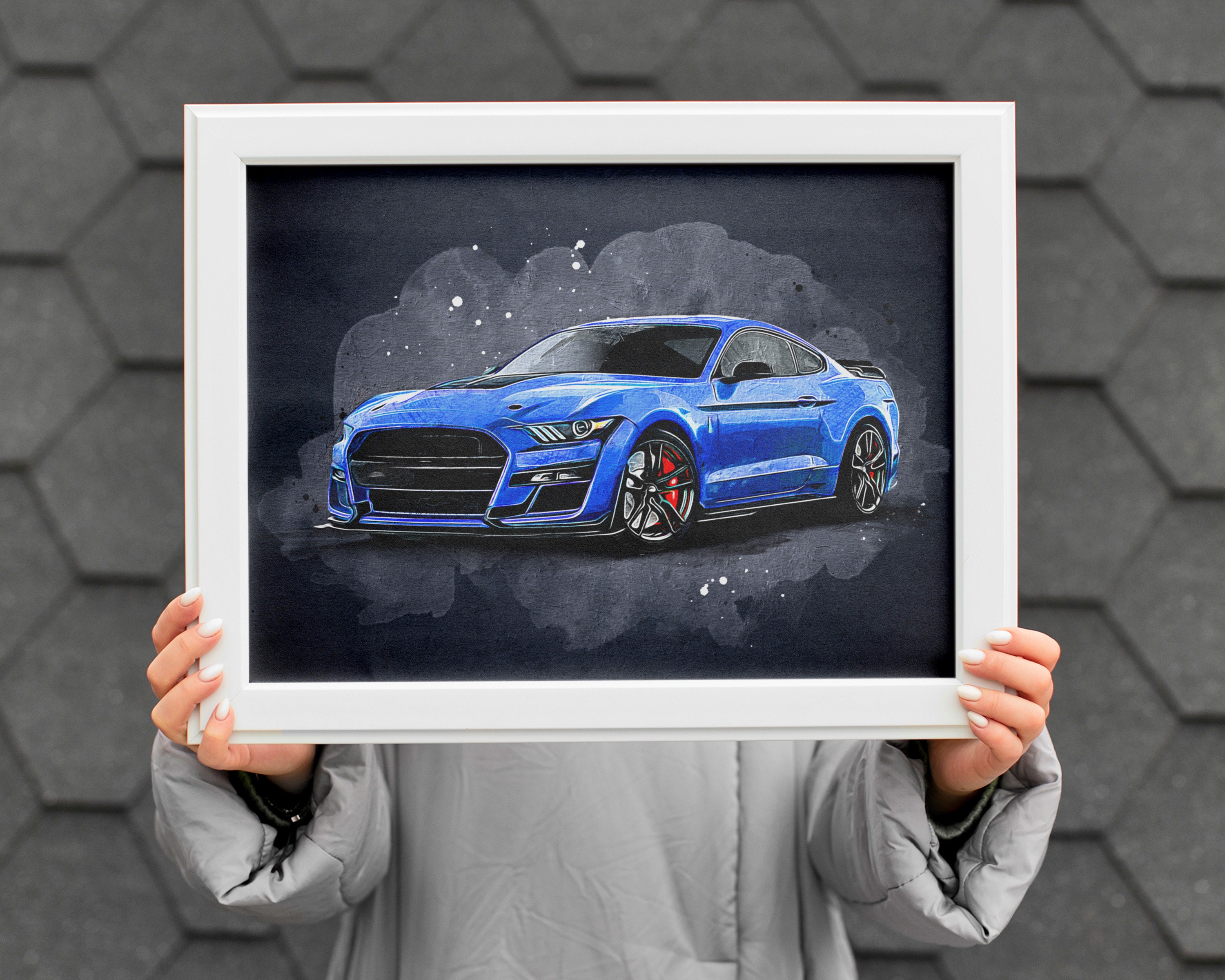 Custom Car Portrait. Father's Day Gift. Portrait. Car Gift | Etsy