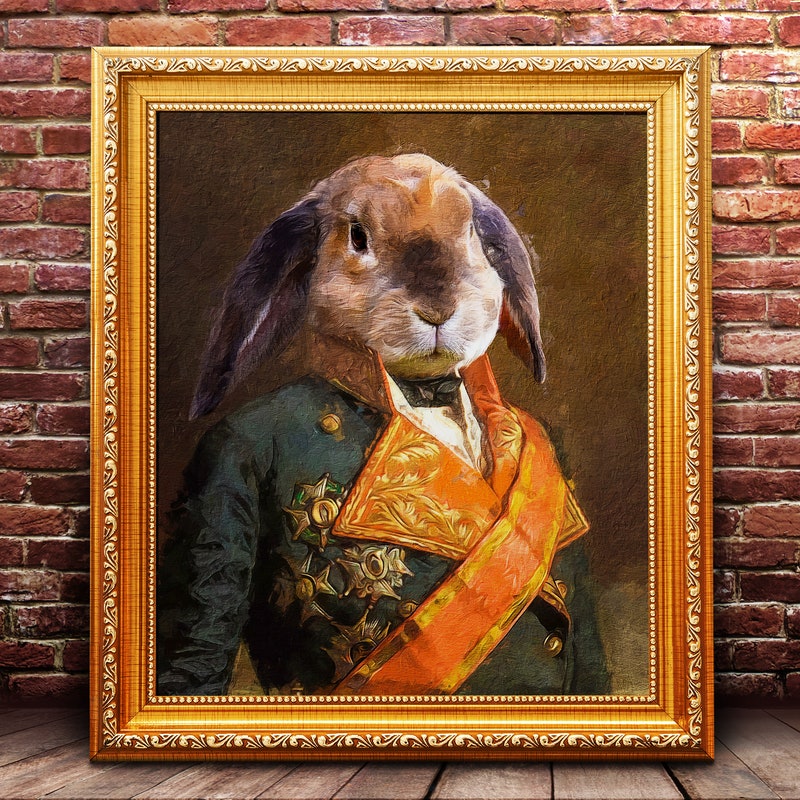 Bunny Portrait - Etsy