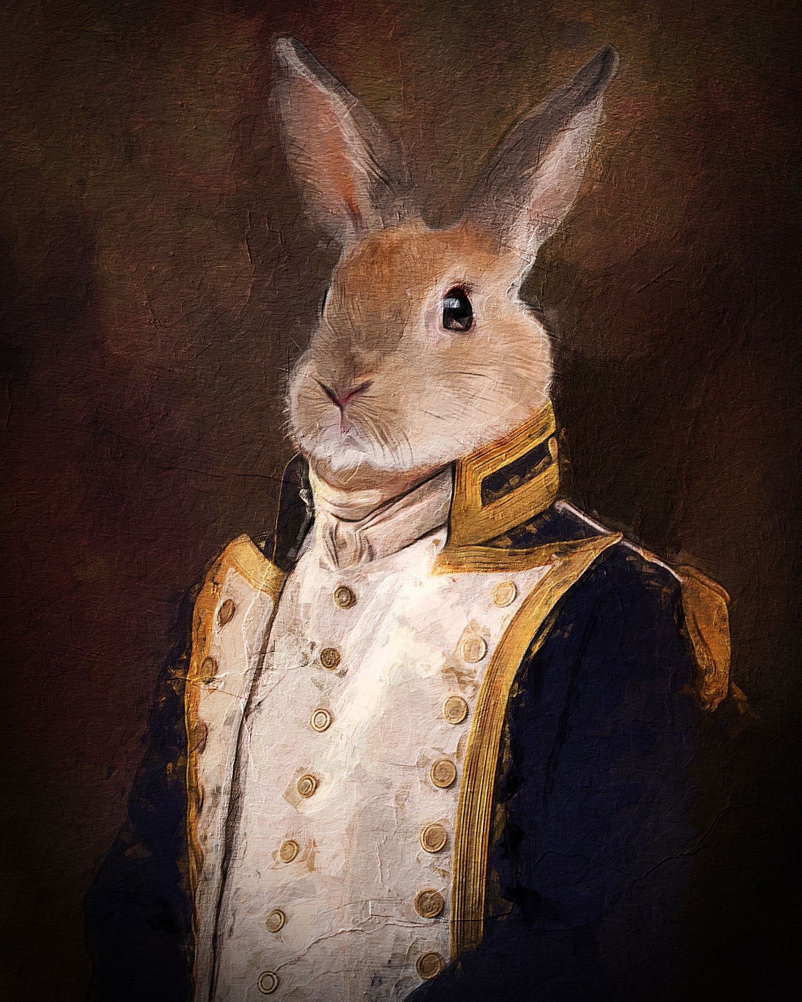 Custom Rabbit Portrait Custom Pet Portrait Bunny Portrait - Etsy