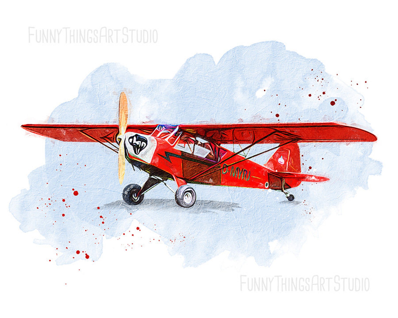 Airplane Portrait. Plane Portrait. Personalized Portrait Car - Etsy