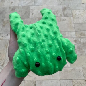 Rice Filled Green Toad Handmade Plush - Etsy