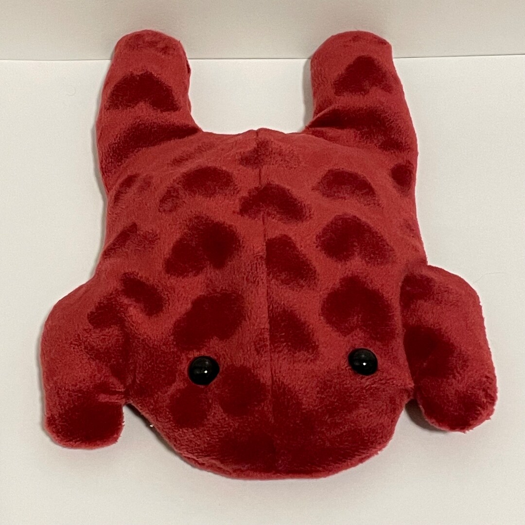 Rice Filled Red Heart Toad Handmade Plush - Etsy