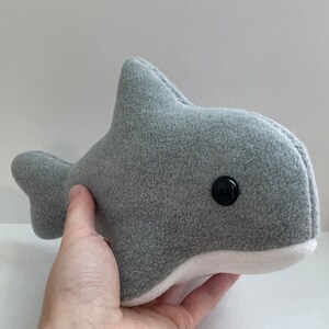 Gray Shark Handmade Plush - Etsy