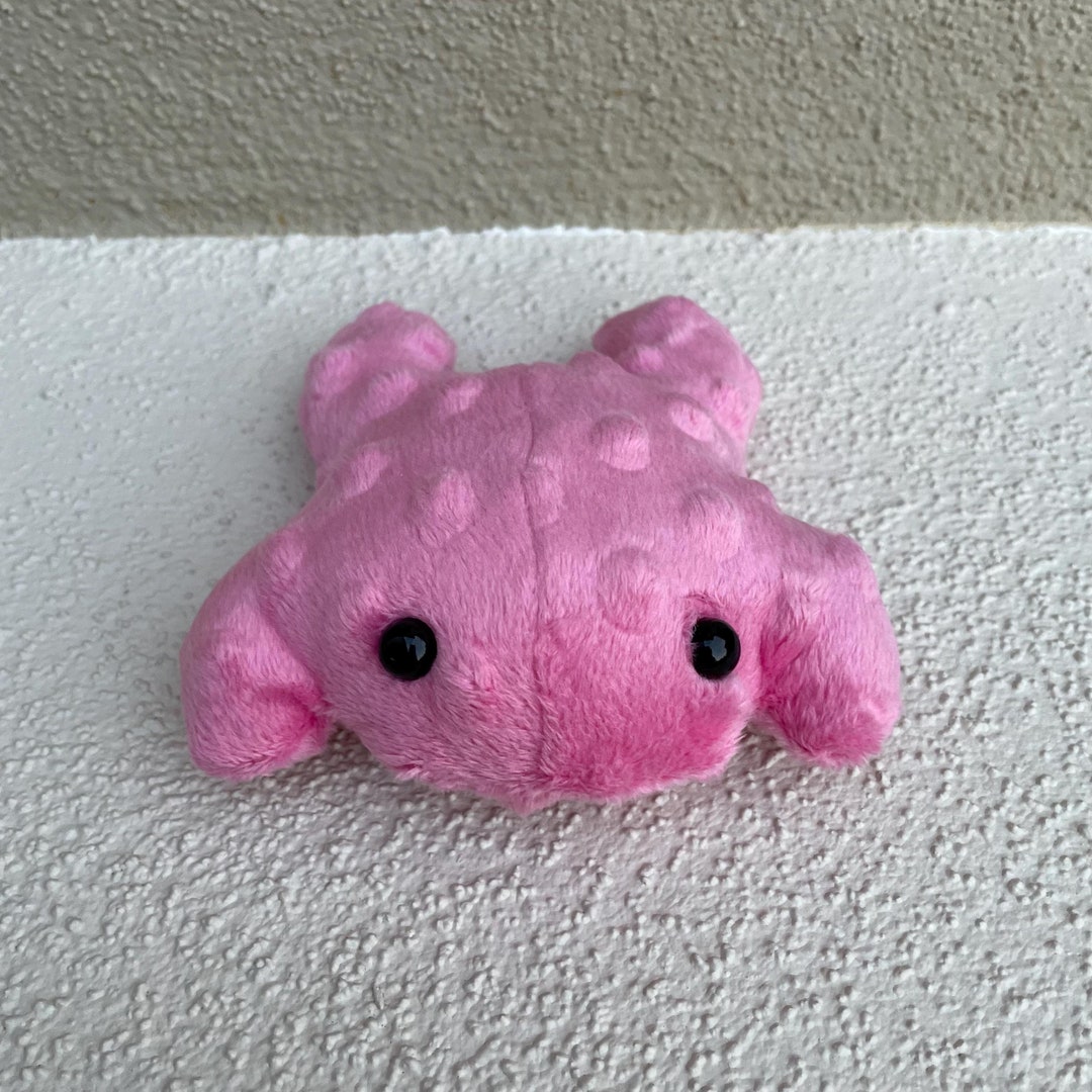 Tiny Weighted Pink Toad Handmade Plush - Etsy