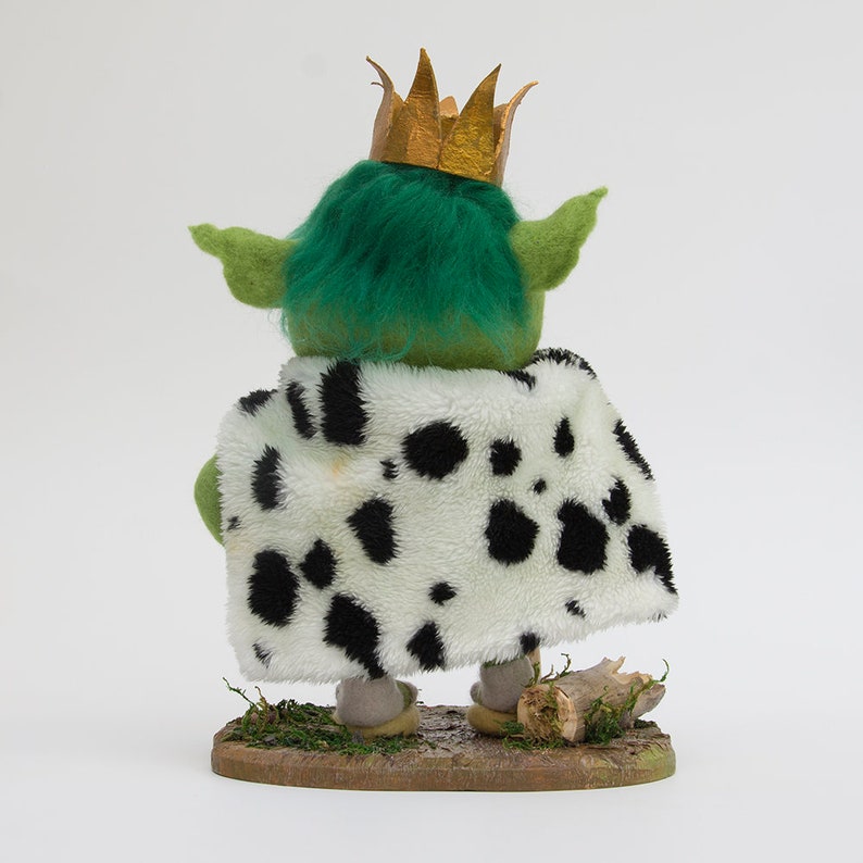 King Gristle Jr.,cartoon Character,trolls,felting Toy, Interior Doll ...