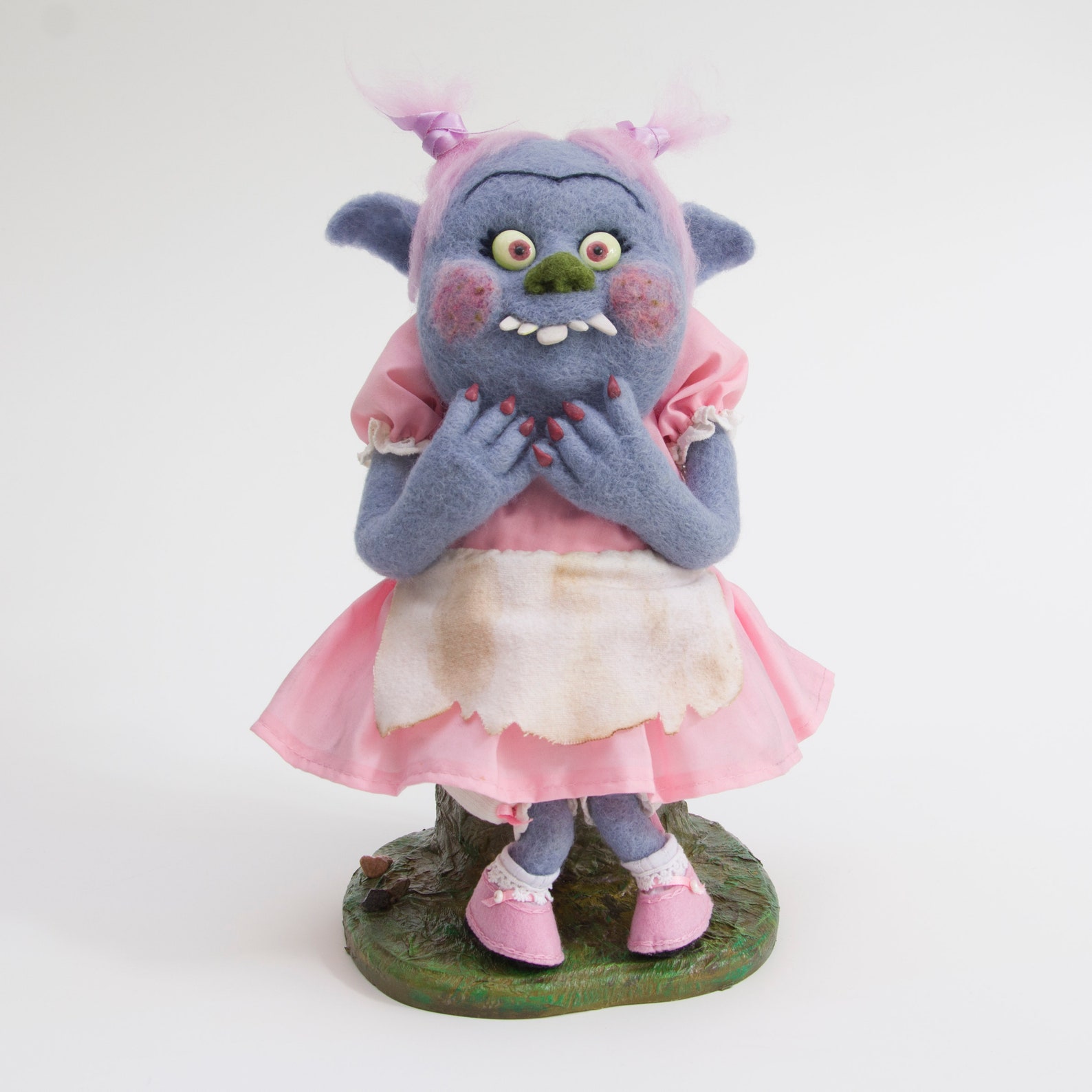 Bridget, Cartoon Character, Trolls, Felting Toy Troll, Interior Doll ...