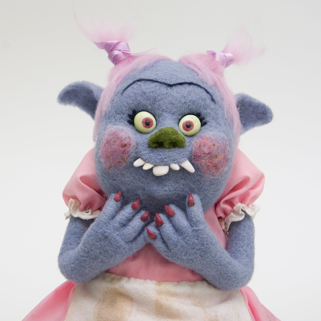 Bridget, Cartoon Character, Trolls, Felting Toy Troll, Interior Doll ...