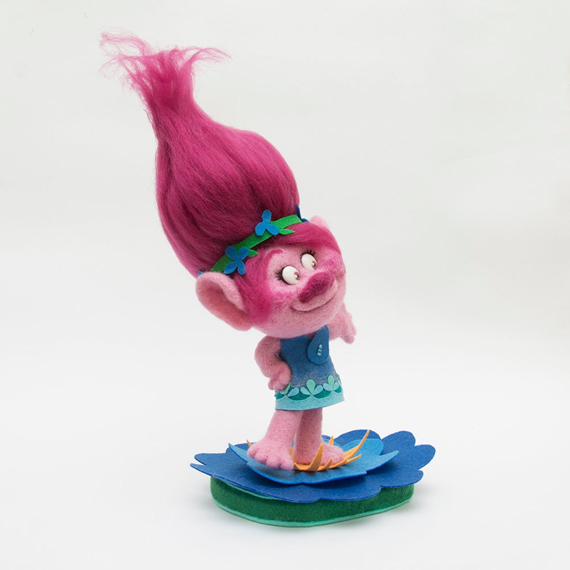 Trolls, Princess Poppy, Wool Toy, Handmade Doll,felting, Interior Doll ...