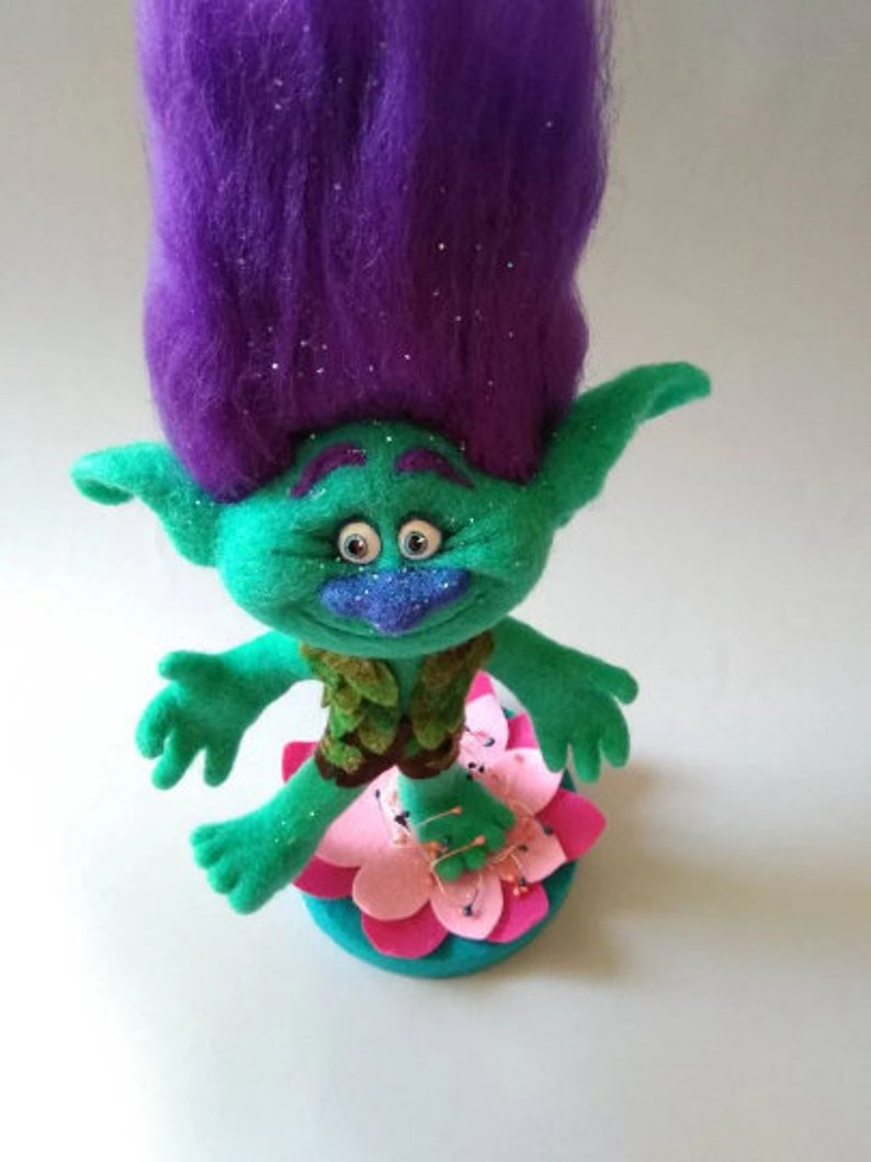 Troll Branch, Woolen Toy Troll, Felting Troll, Interior Doll Troll ...