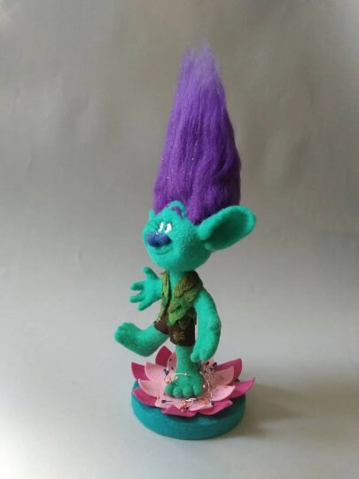 Troll Branch, Woolen Toy Troll, Felting Troll, Interior Doll Troll ...
