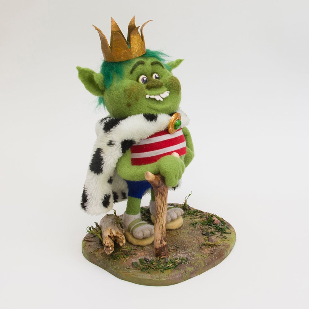 King Gristle Jr.,cartoon Character,trolls,felting Toy, Interior Doll ...