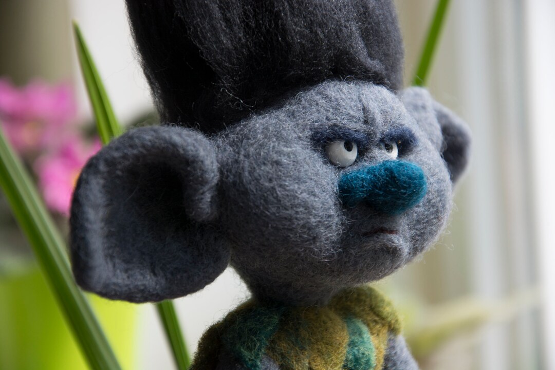 Trolls Branch, Woolen Toy, Handmade Doll,felting, Interior Doll, Soft ...