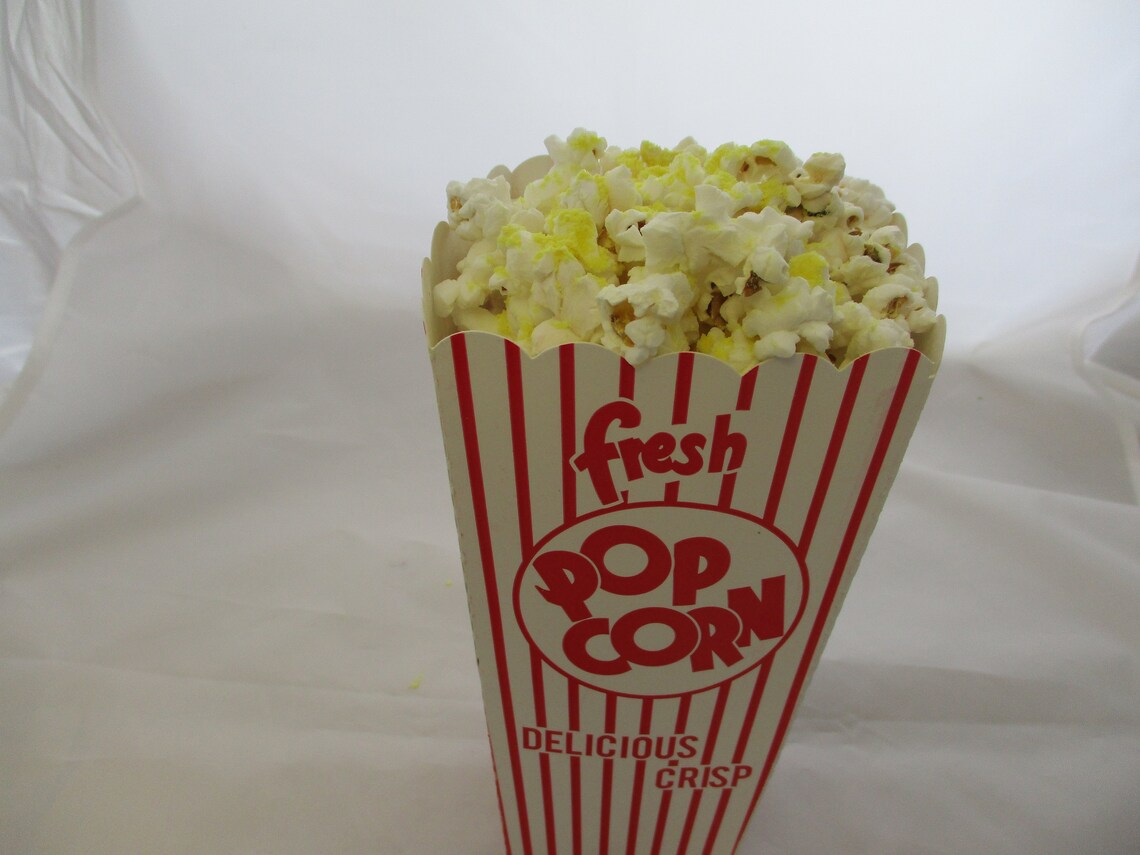 Open Top Red and White Popcorn Boxes Popcorn Party Boxes - Etsy