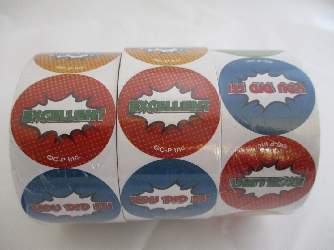 SUPERHERO Stickers, 100 Stickers per Roll - Etsy