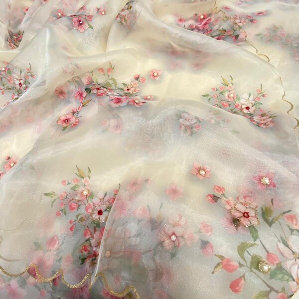 Silk Organza Print Fabric - Etsy
