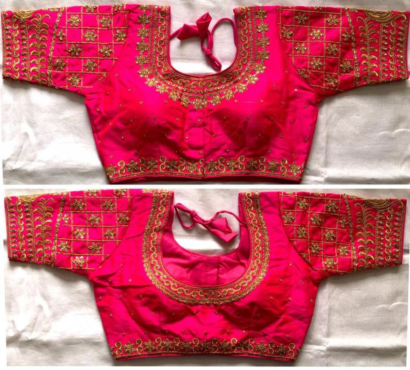 Designer Pink Readymade Sari Blouse Bridal Saree Blouse - Etsy