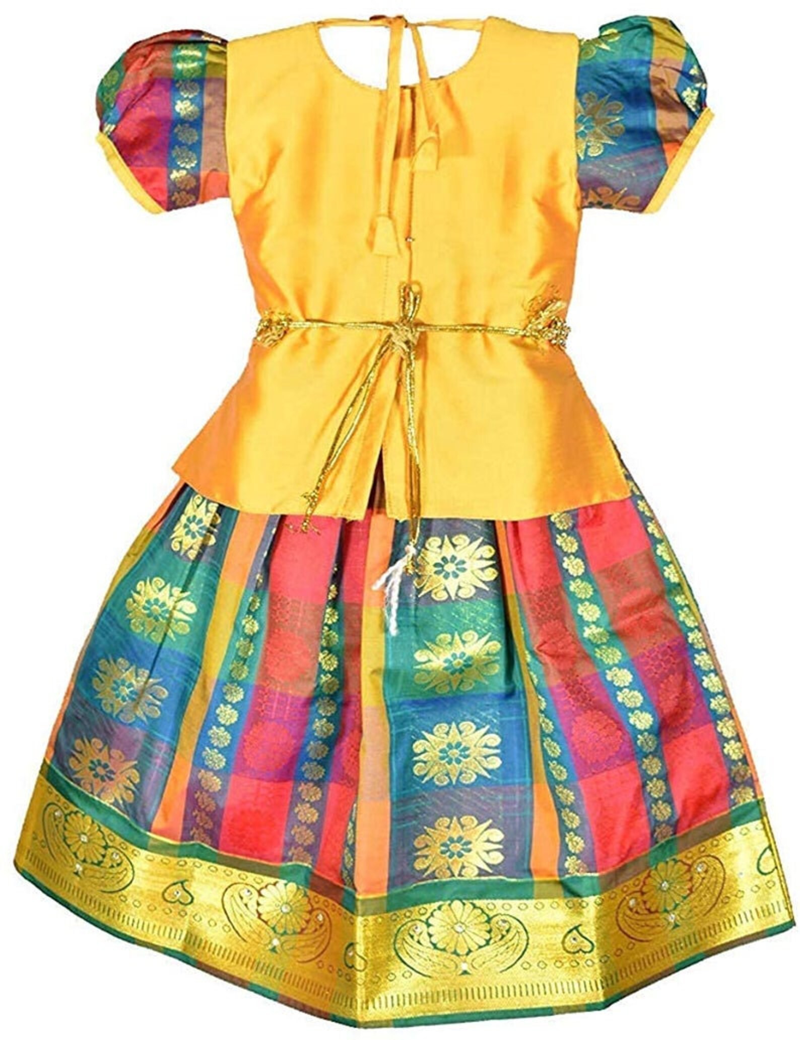 Pattu Pavadai for Baby Kids Lehenga With Belt Indian | Etsy