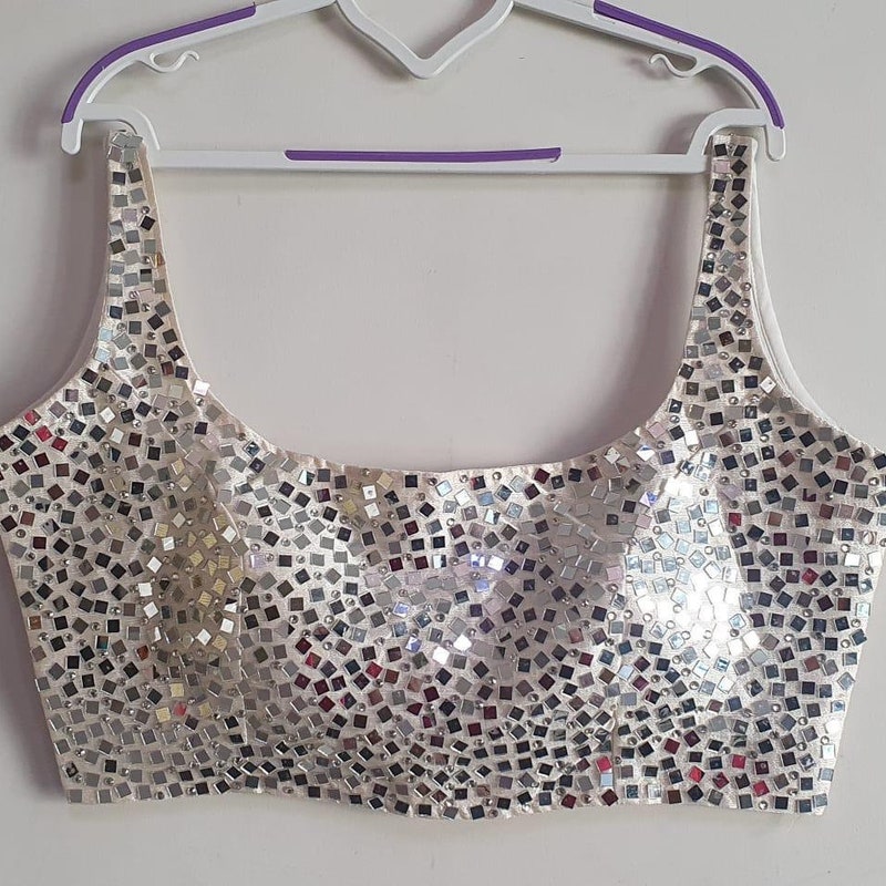 Silver Blouse - Etsy