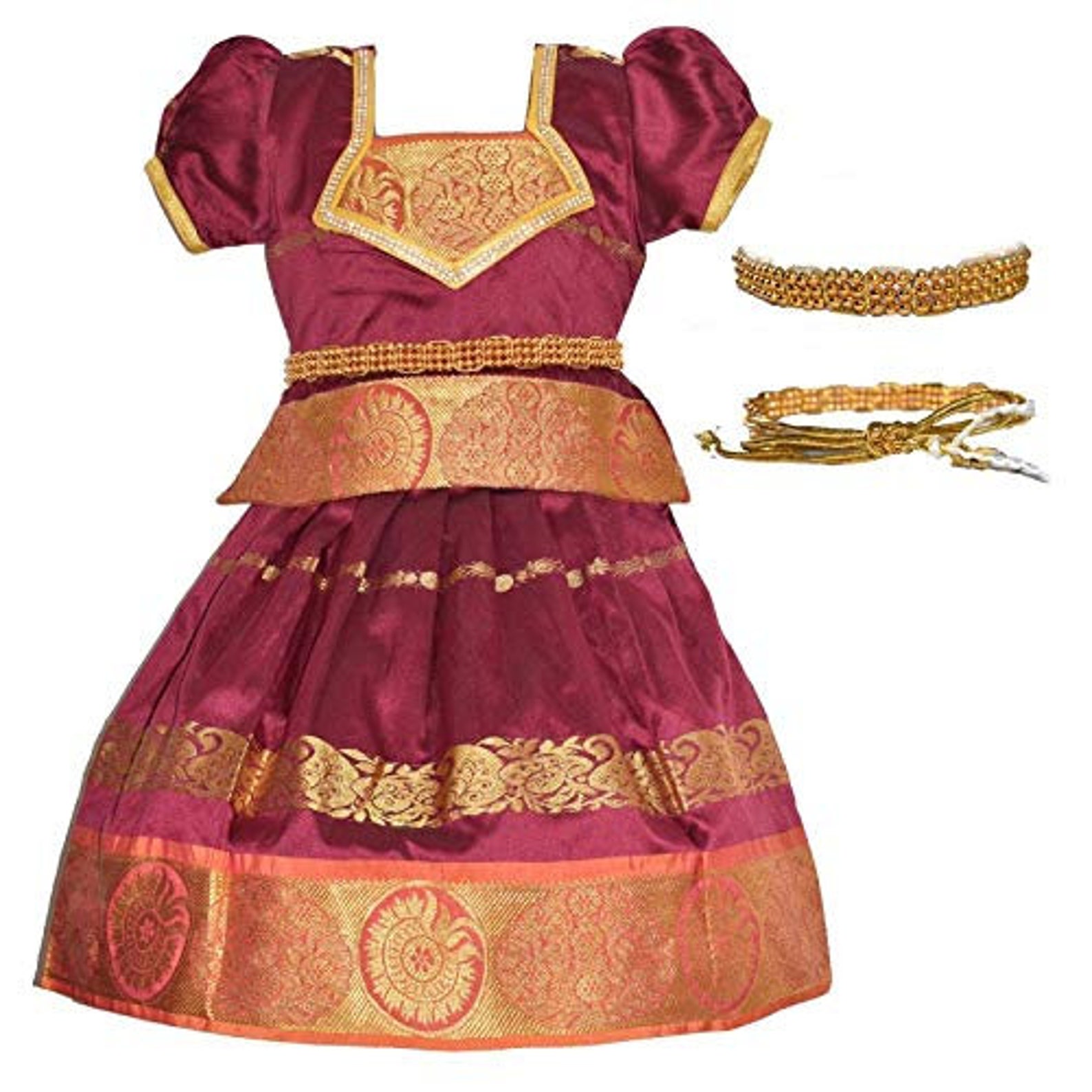 South Pattu Pavadai for New Born Baby Kids Lehenga Indian - Etsy