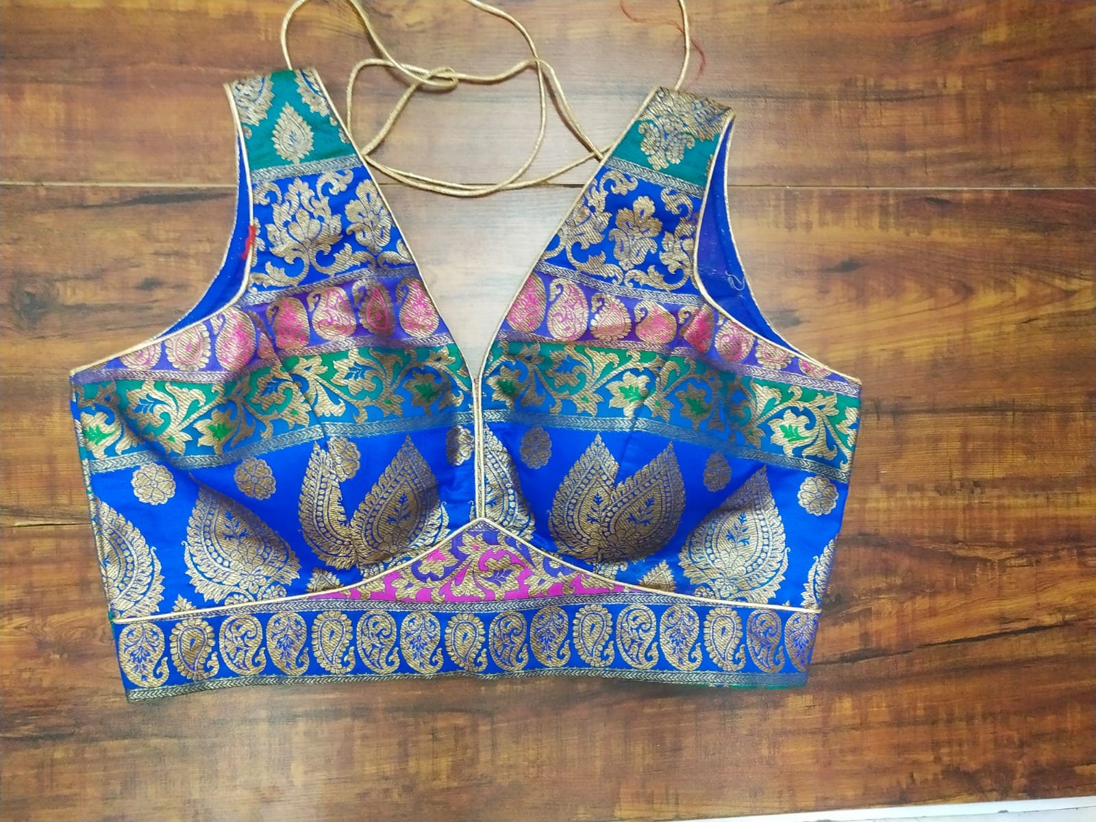 Brocade Blouse Sabyasachi Deep V Cut Blouse Designer Readymade | Etsy