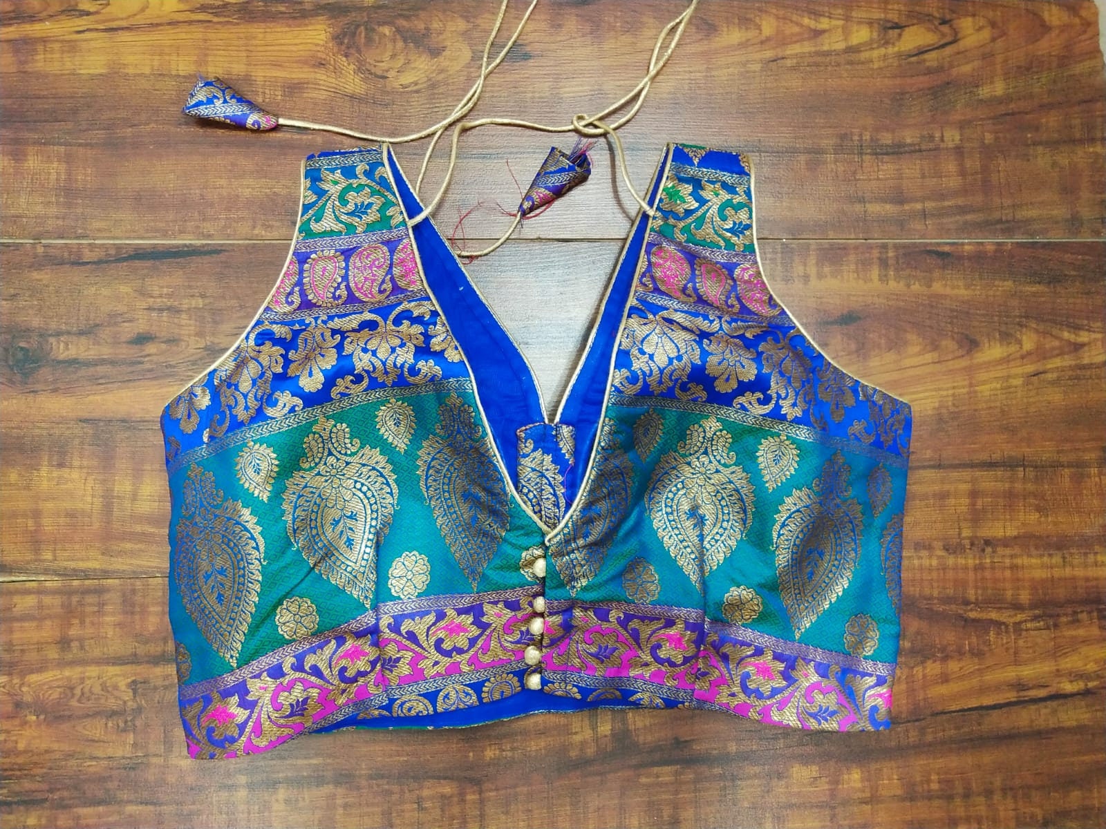 Brocade Blouse Sabyasachi Deep V Cut Blouse Designer Readymade | Etsy