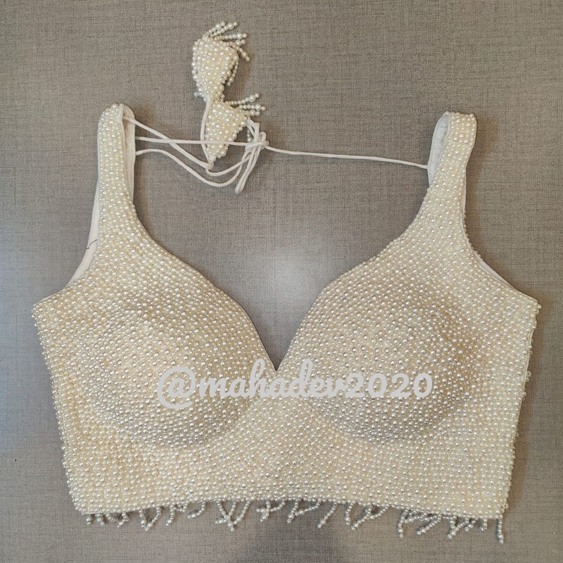 Designer Pearl Blouses - Etsy