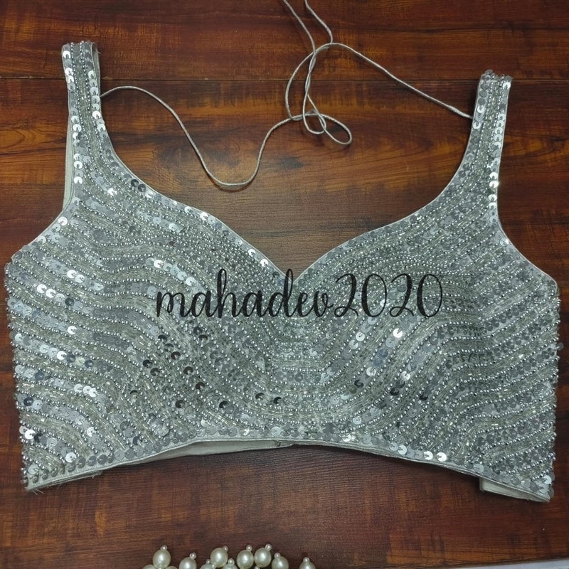 Silver Sequin Blouse - Etsy