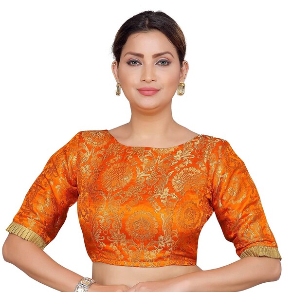 Orange Blouse - Etsy