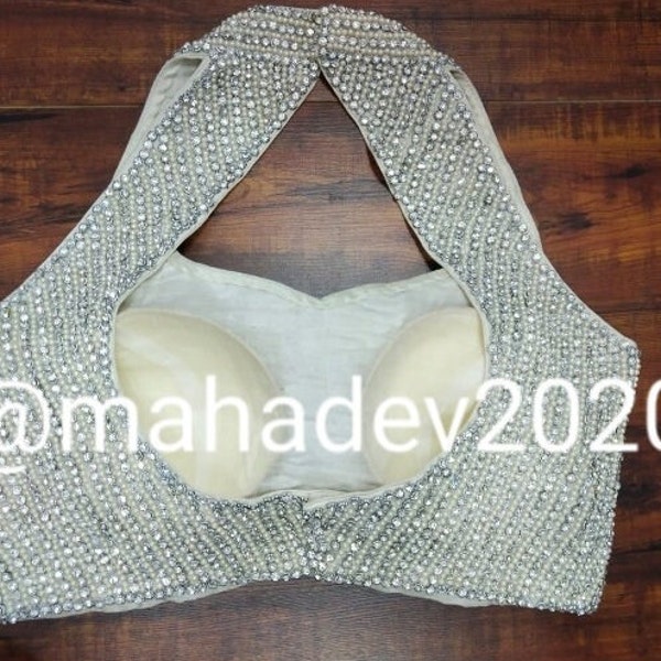 Silver Blouse for Saree - Etsy