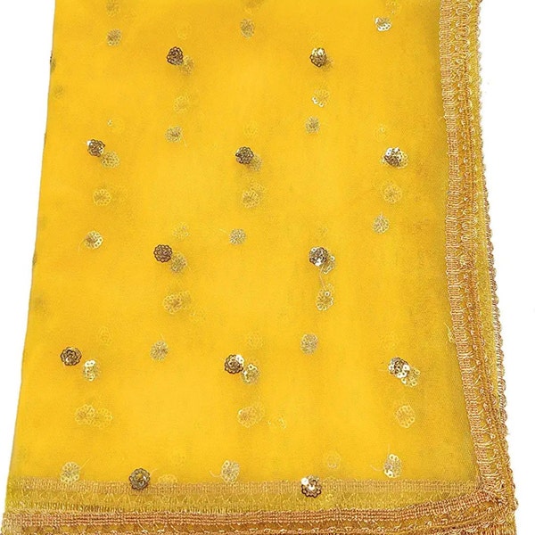 Yellow Dupatta - Etsy