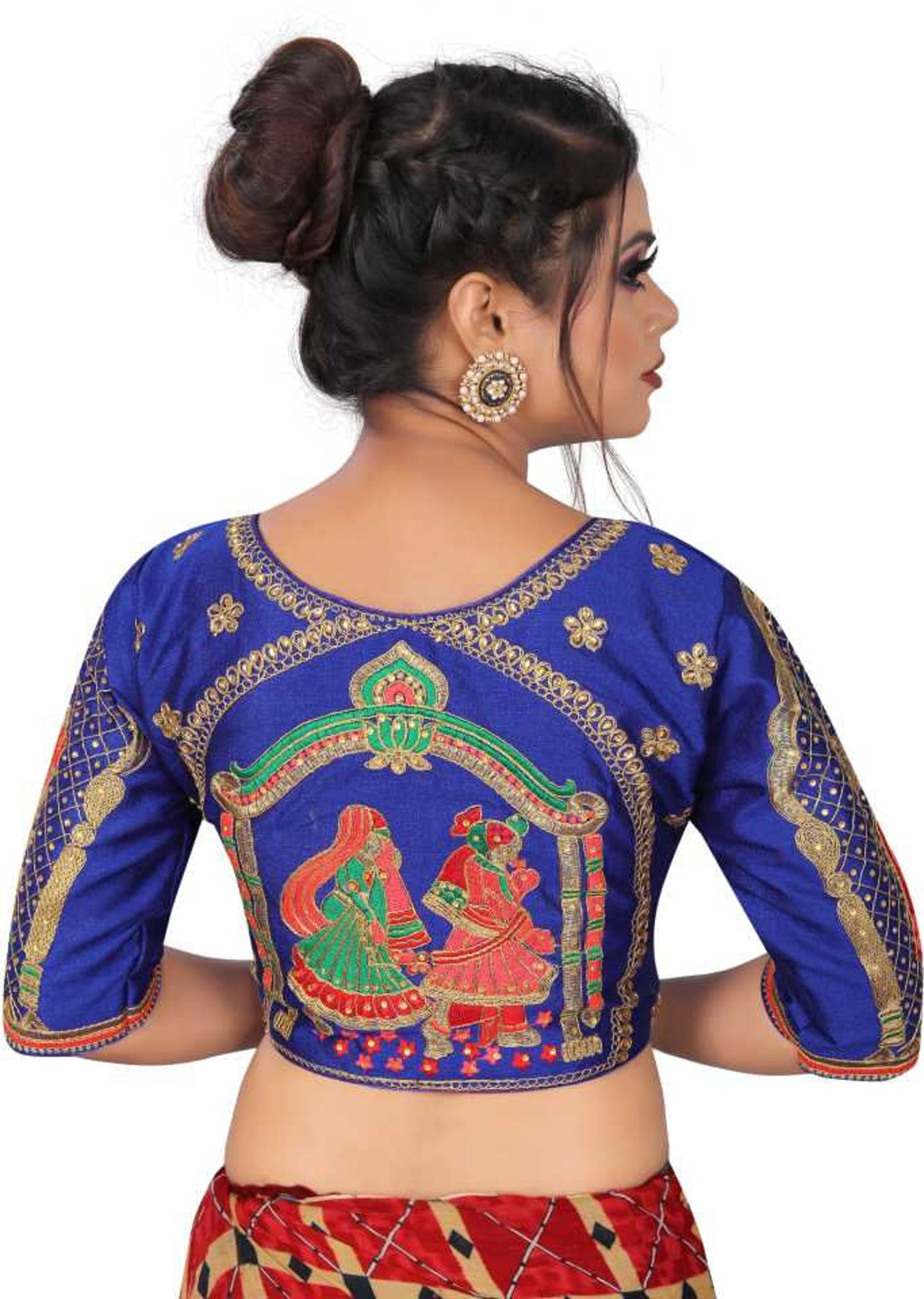 Womens Readymade Blouse Bride Designer Saree Blouse Floral | Etsy