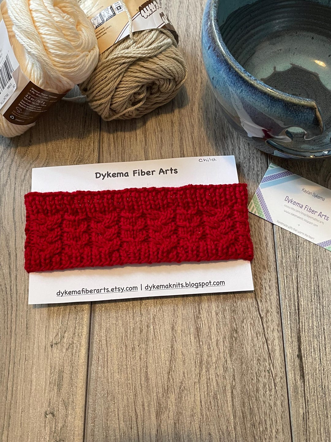 Wool Ear Warmer With Cables - Child - Etsy