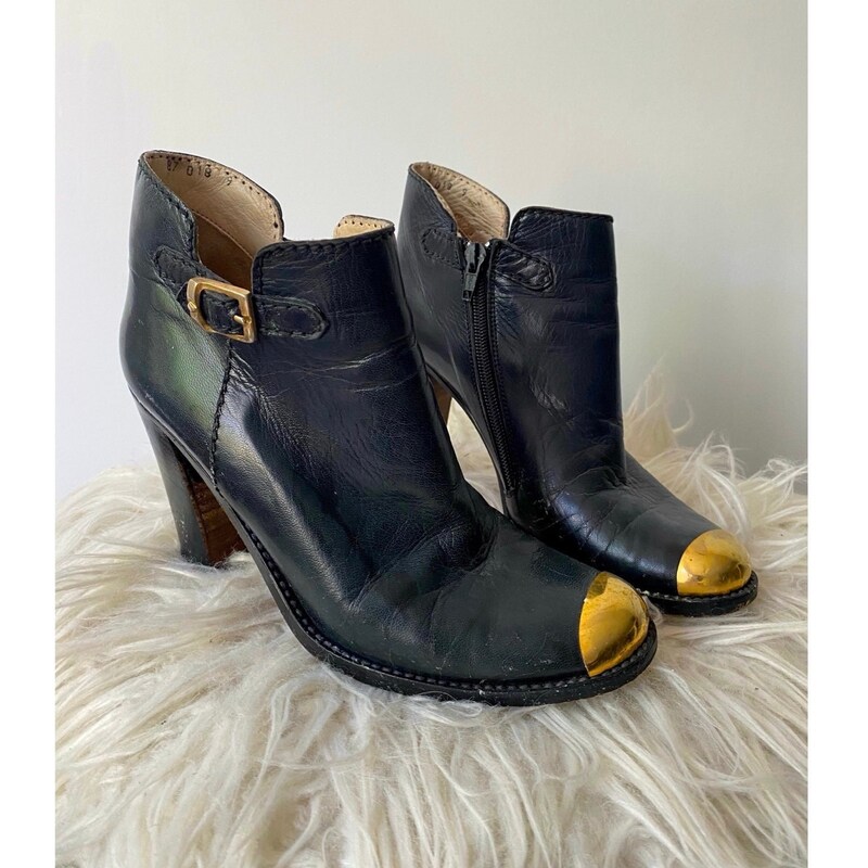 Italian Leather Booties - Etsy