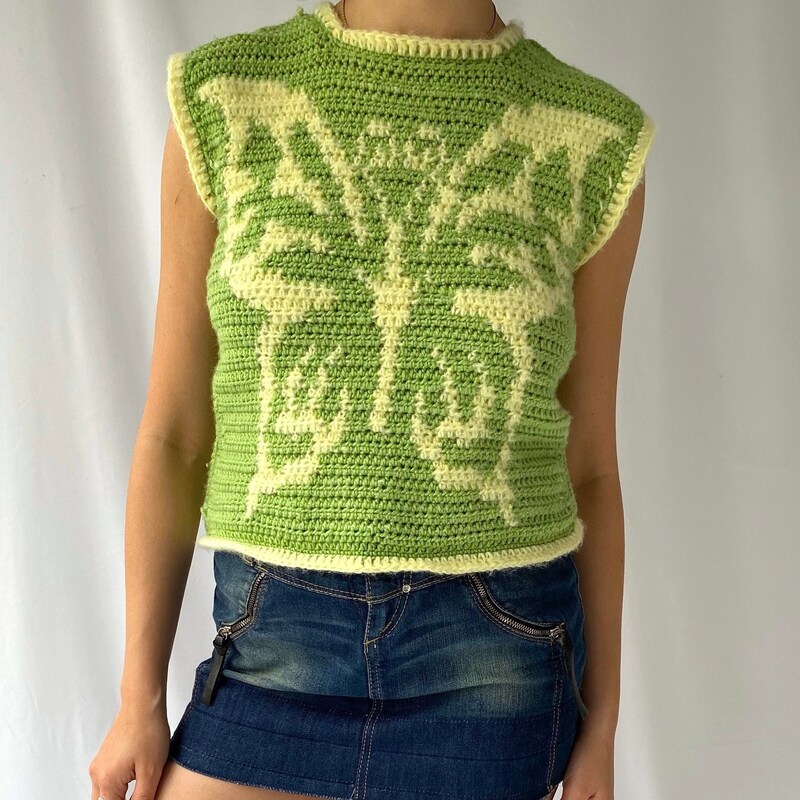 Hand Knit Tank Top - Etsy
