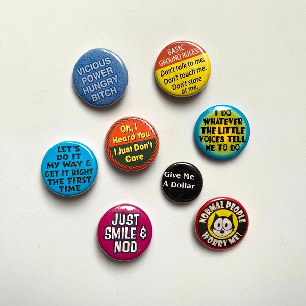 Pinback Button Set - Etsy