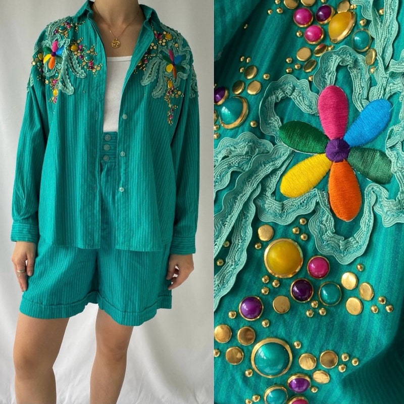 Embellished Shorts - Etsy