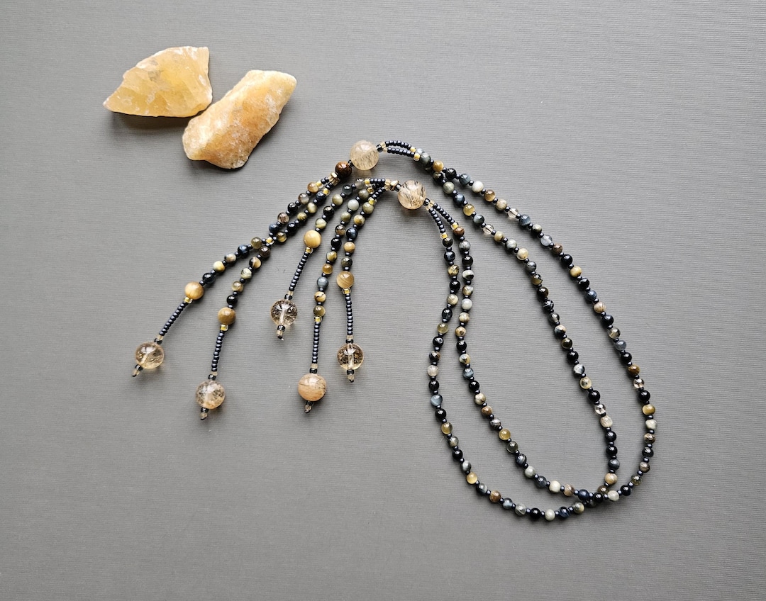 Small Tiger Eye Buddhist Prayer Beads, SGI Beads, Gongyo Beads ...