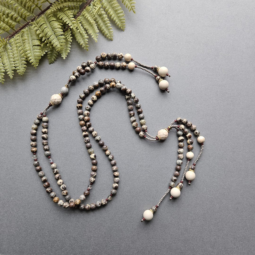 Jasper Buddhist Prayer Beads, Mala Beads, Nichiren Gongyo Beads, SGI ...